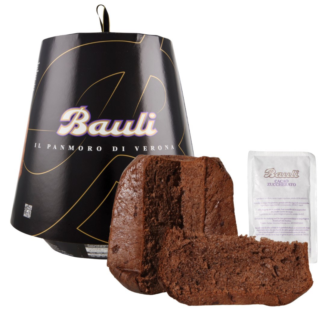 BAULI PANETTONE Panmoro di Verona Włoska Babka Czekoladowa Ciasto 1kg ...